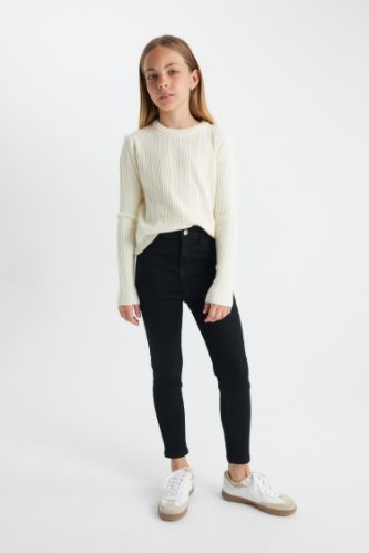 Girls skinny fit trousers store
