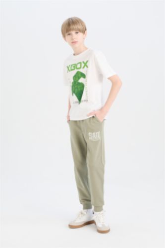 Khaki BOYS & TEENS Boy Printed Sweatpants 3238712 | DeFacto