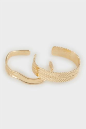 Sarı Kadın Kadın 2'li Gold Bileklik 3200218 | DeFacto