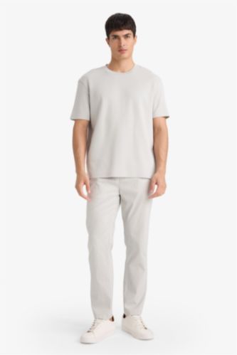 Grey MAN Basic Grey Trousers 3376805 | DeFacto