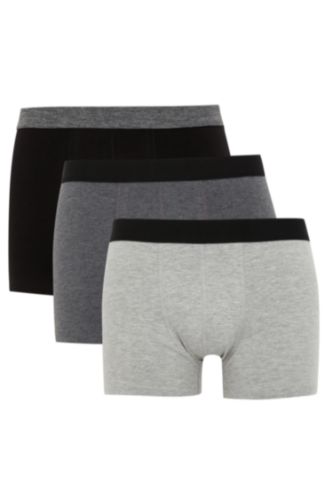 Black MAN 3 Pack Basic Trunks 2529689 | DeFacto