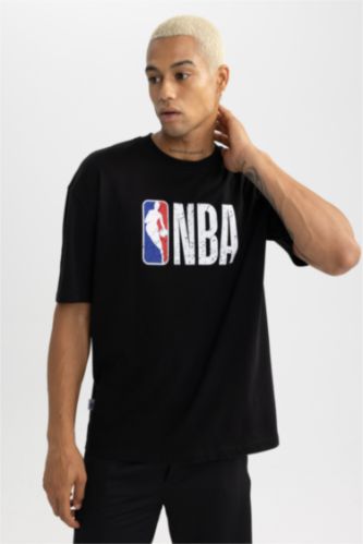 Black MAN NBA Licensed Crew Neck T-Shirt 2907579 | DeFacto
