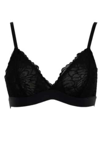 Siyah Kadın Dantelli Triangle Bralet 2174652 | DeFacto
