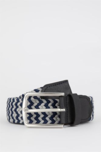 Navy Man Men's Rectangle Buckle Jean Belt 2428231 | DeFacto