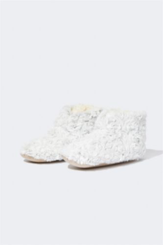 Grey WOMAN Panduff Home Slippers 2400709 | DeFacto