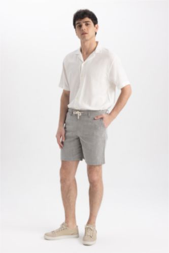 Khaki Man Regular Fit Regular Hem Bermuda 2439059 | DeFacto