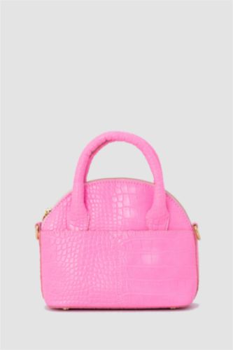 Pink WOMAN Woman Snakeskin Detail Faux Leather Handbag 2680936 | DeFacto