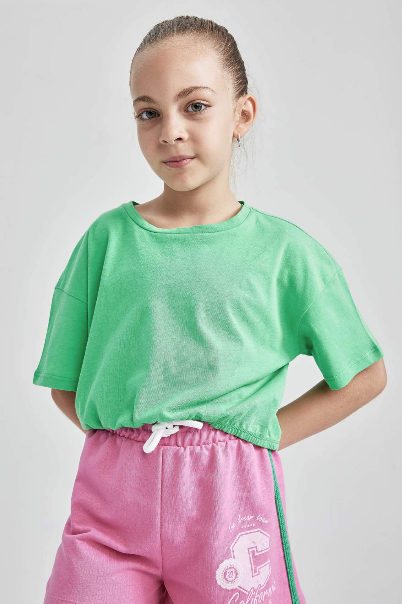 Pink GIRLS & TEENS Regular Fit Short Sleeve T-shirt 2649757 | DeFacto