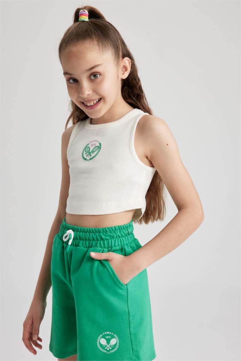 White GIRLS & TEENS Girl Crew Neck Singlet 2793259 | DeFacto