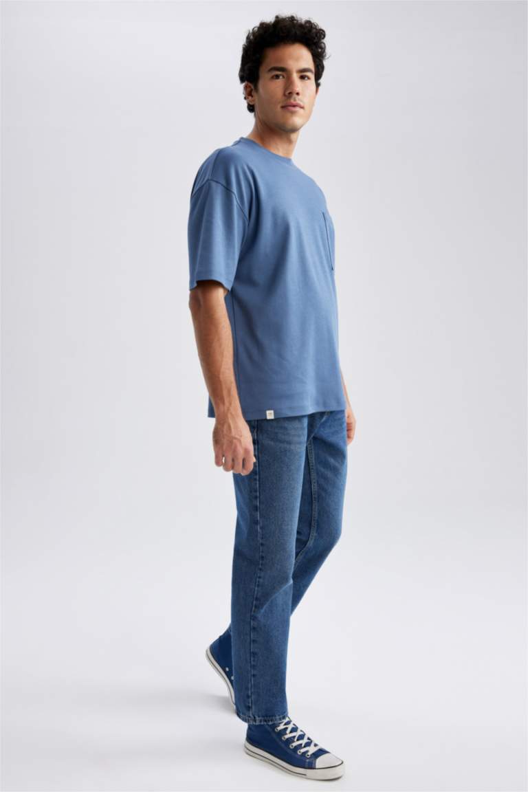 Blue MAN Straight Fit Normal Mold Normal Waist Pipe Leg Jeans 2775900 ...