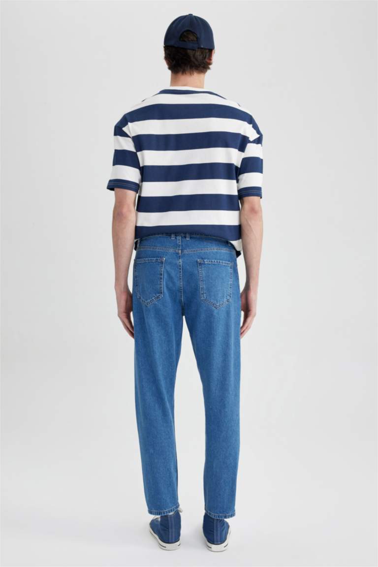 Blue MAN 90 Slim Fit Tight Fit High Waist Narrow Leg Ripped Detailed ...