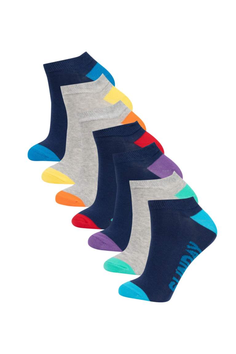 Mixed Color BOYS & TEENS Boy 7 piece Short Socks 2820158 | DeFacto