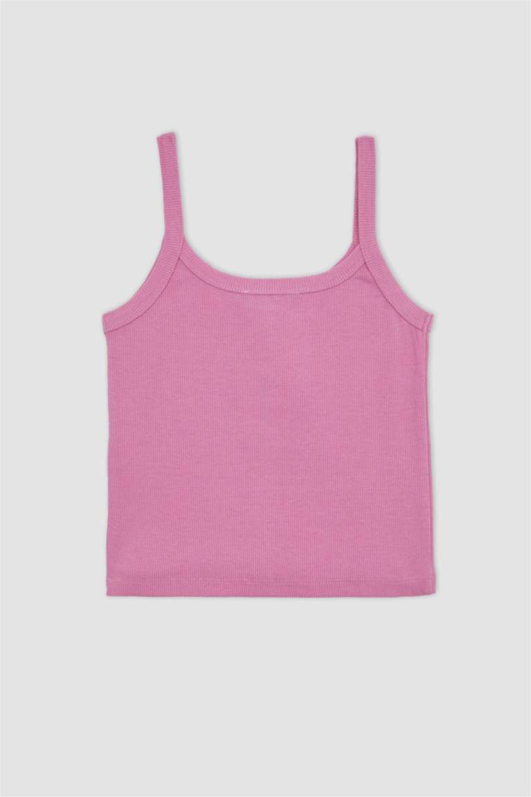 Pink WOMAN Cool Fitted Ribbed Camisole Crop Top 2818296 | DeFacto