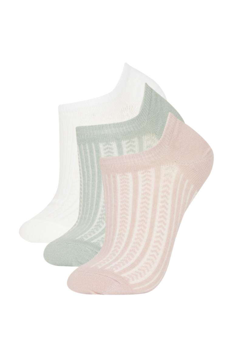 Mixed Color WOMAN Woman 3 piece Step Socks 2907647 | DeFacto