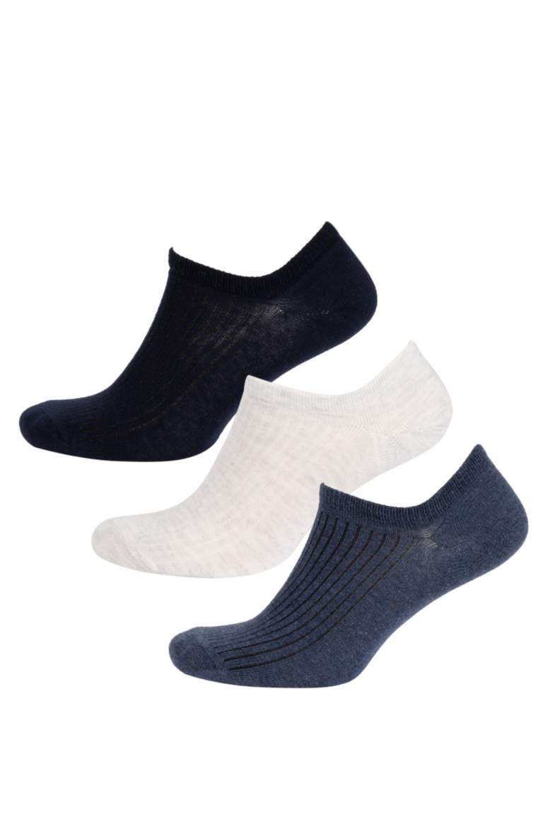Navy Man Man 3 piece Step Socks 2903170 | DeFacto