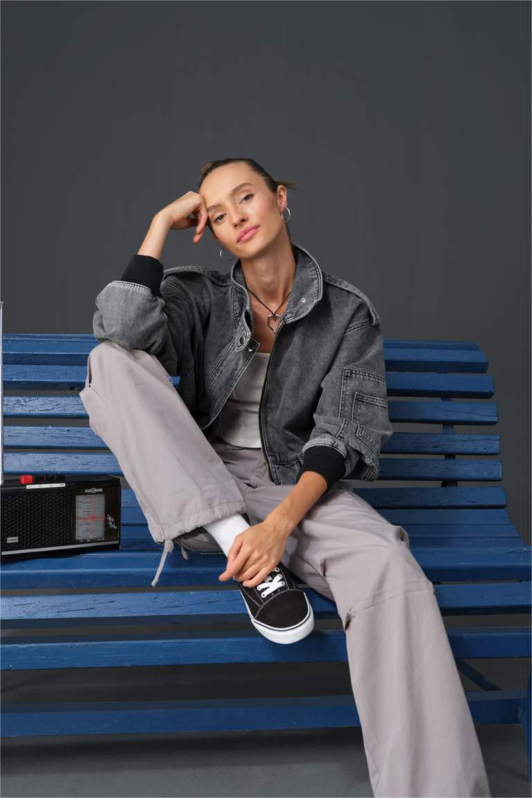 Серый Женская Брюки из 100% хлопка, Coool 2898388 | DeFacto