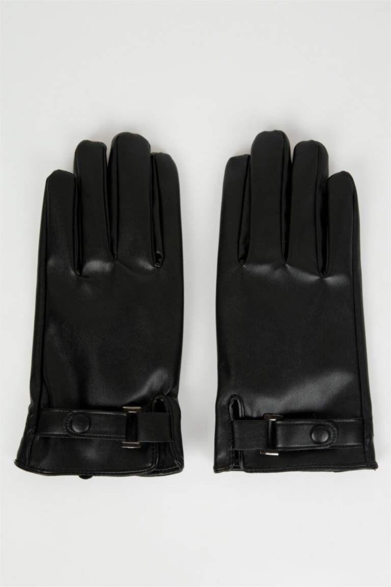 Noir HOMME Gants en similicuir pour Homme 3127870 | DeFacto