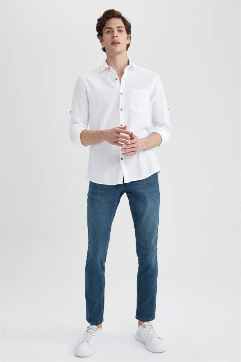 Green MAN Pedro Slim Fit Slim Fit Normal Waist Narrow Leg Jeans 2820595 ...