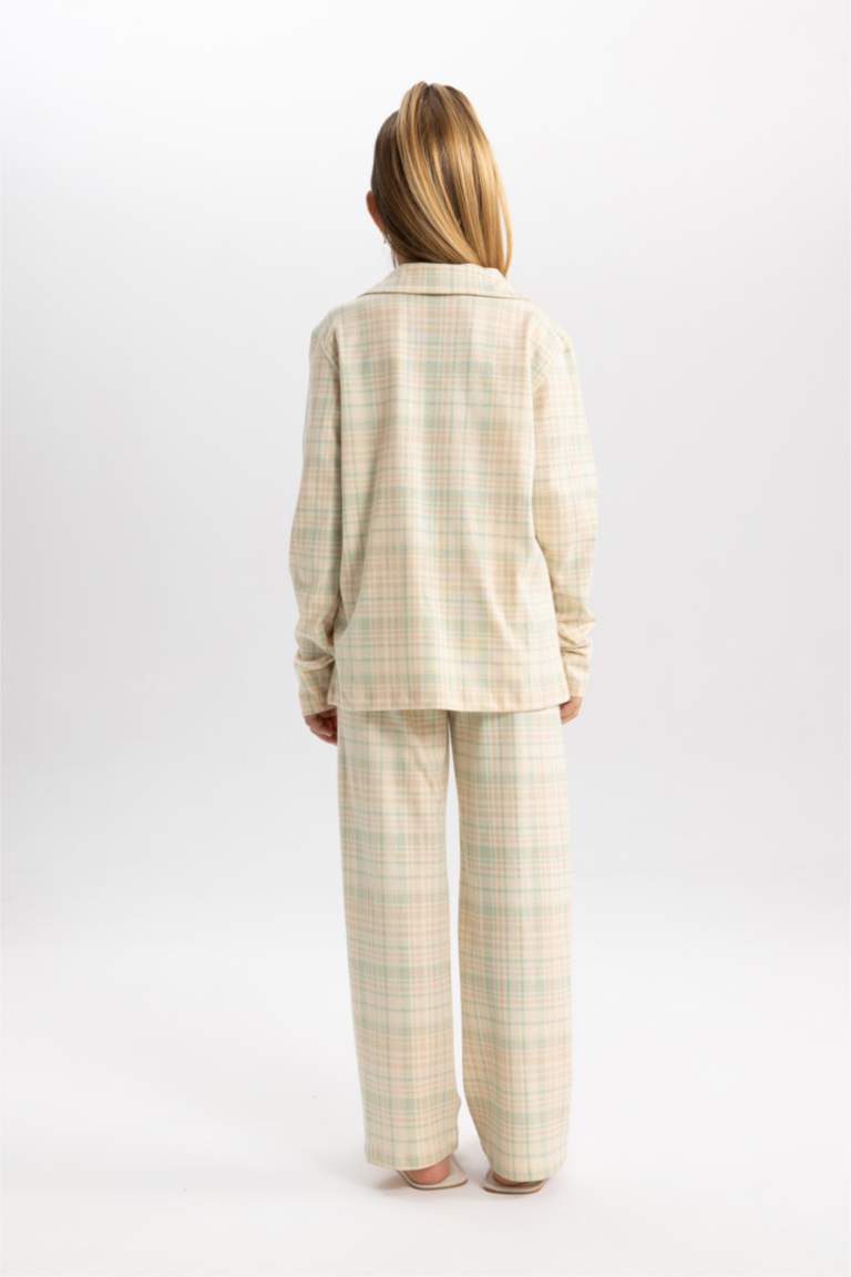 Beige GIRLS & TEENS 2 piece Regular Fit Knitted Pyjamas 2855973 | DeFacto