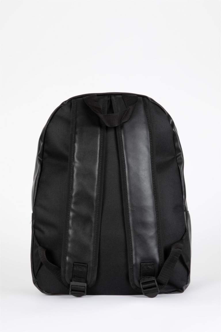 Black Man Faux Leather Backpack 2825322 | DeFacto