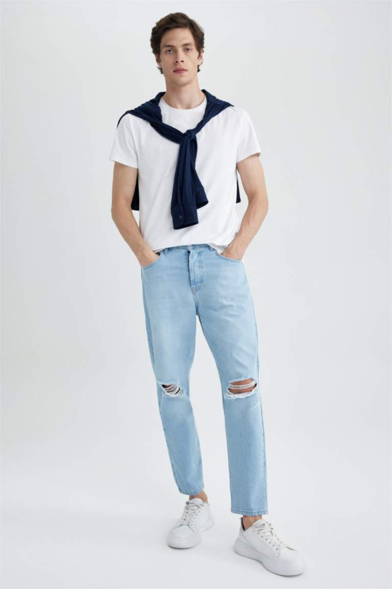 Blue Man 90's Slim Fit Ripped Detailed Jean Trousers 2822529 | DeFacto