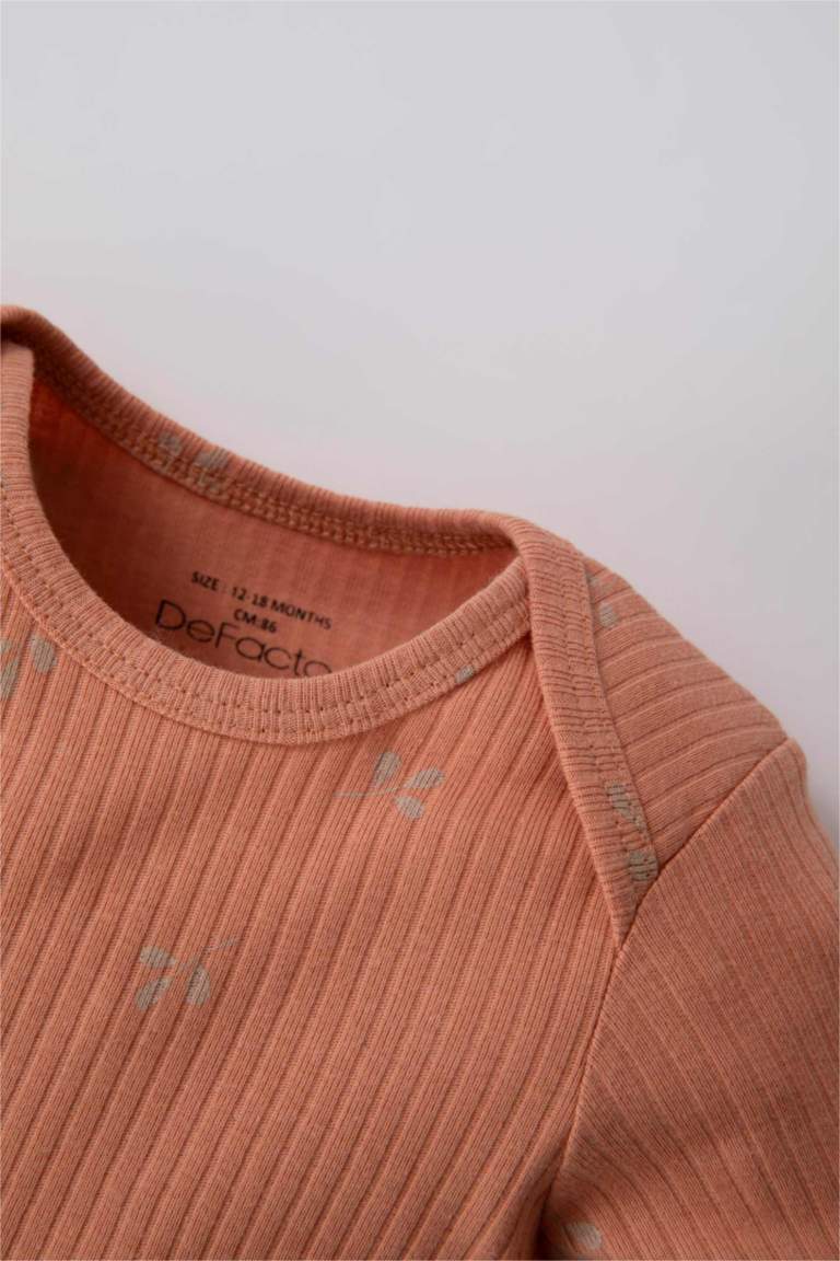 Brown BABY GIRL 2 piece Regular Fit Envelope Neck Printed Set 2845913 ...