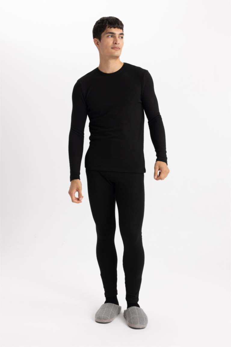 Siyah Erkek Slim Fit Dar Kesim Termal Alt 2943884 | DeFacto