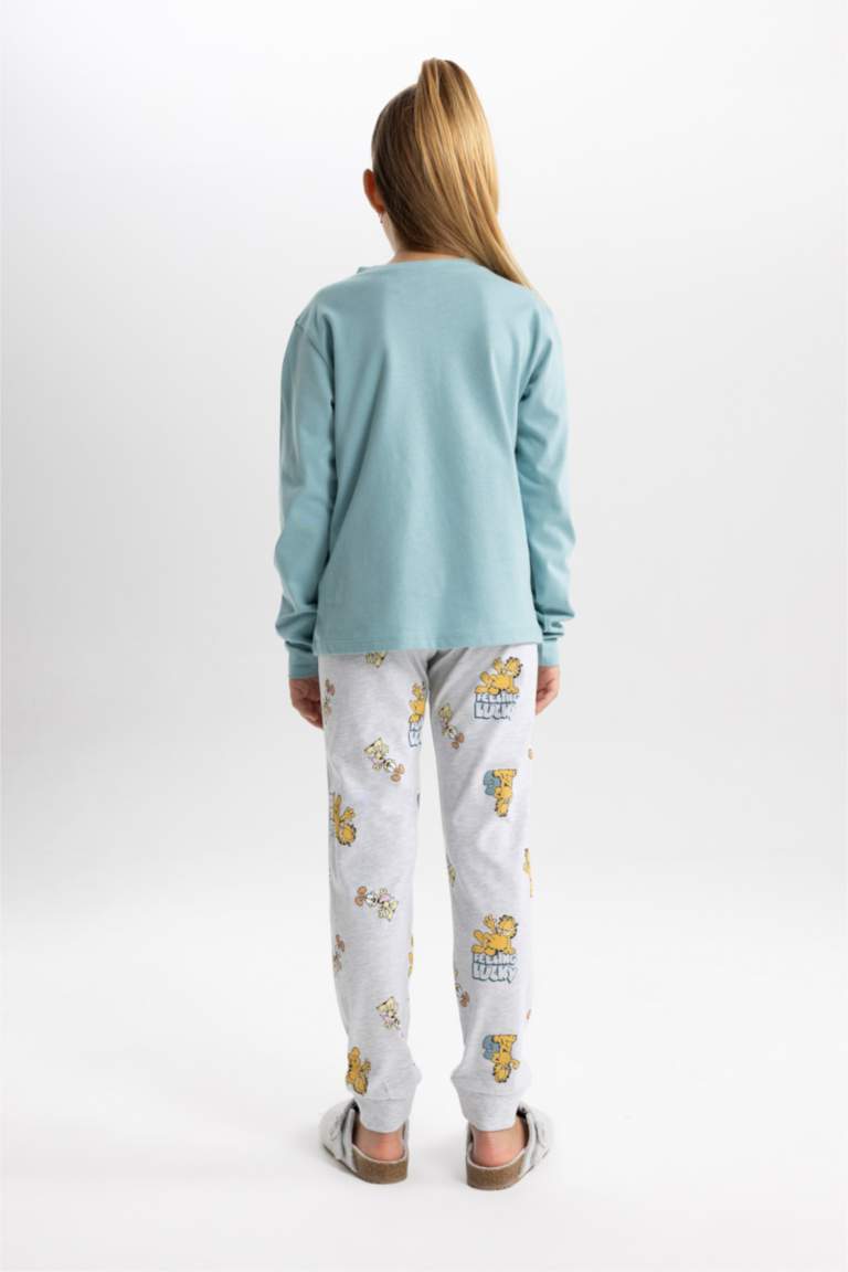 Green GIRLS & TEENS 2 piece Regular Fit Garfield Knitted Pyjamas ...