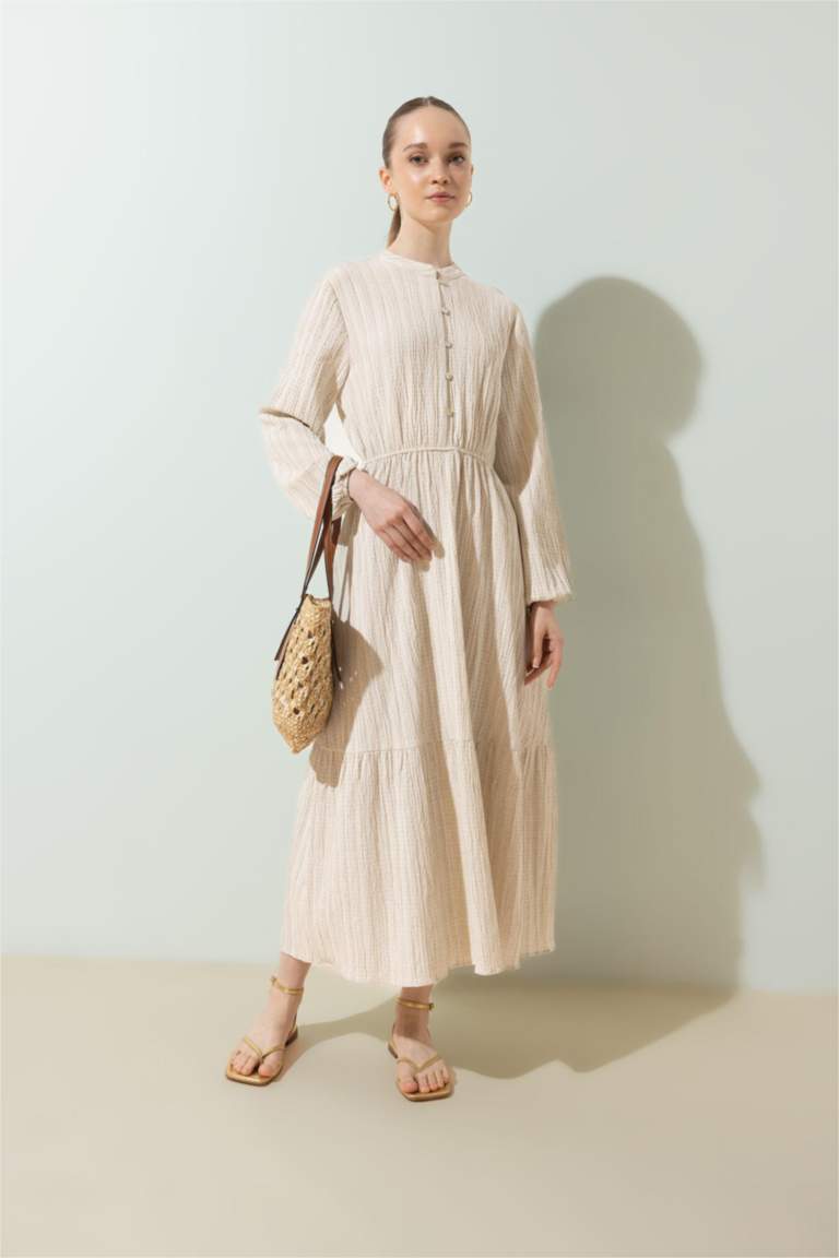 Beige WOMAN Muslin Dress 2901861 | DeFacto