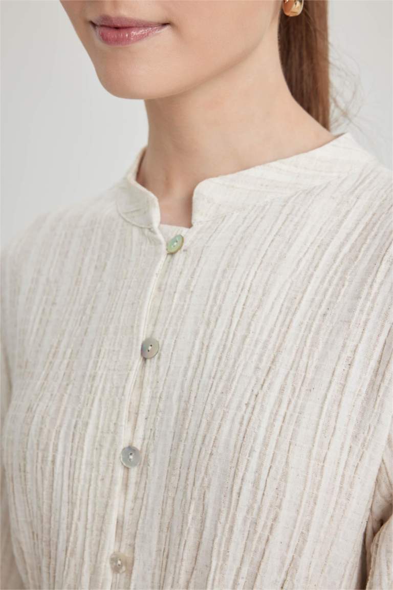 Beige Woman Muslin Dress 2901861 | DeFacto