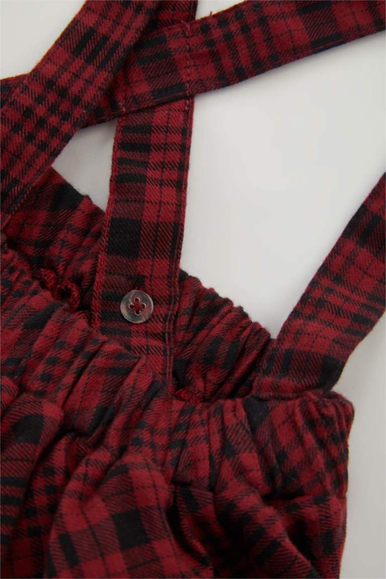 Bordeaux BABY GIRL 3 piece Regular Fit Baby Collar Plaid Dress Set ...