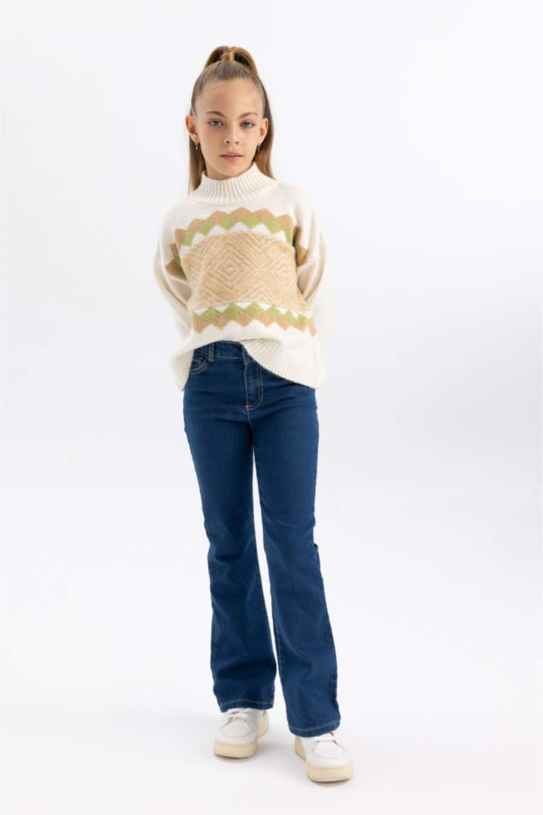 Blue GIRLS & TEENS Flare Trousers 2911167 | DeFacto