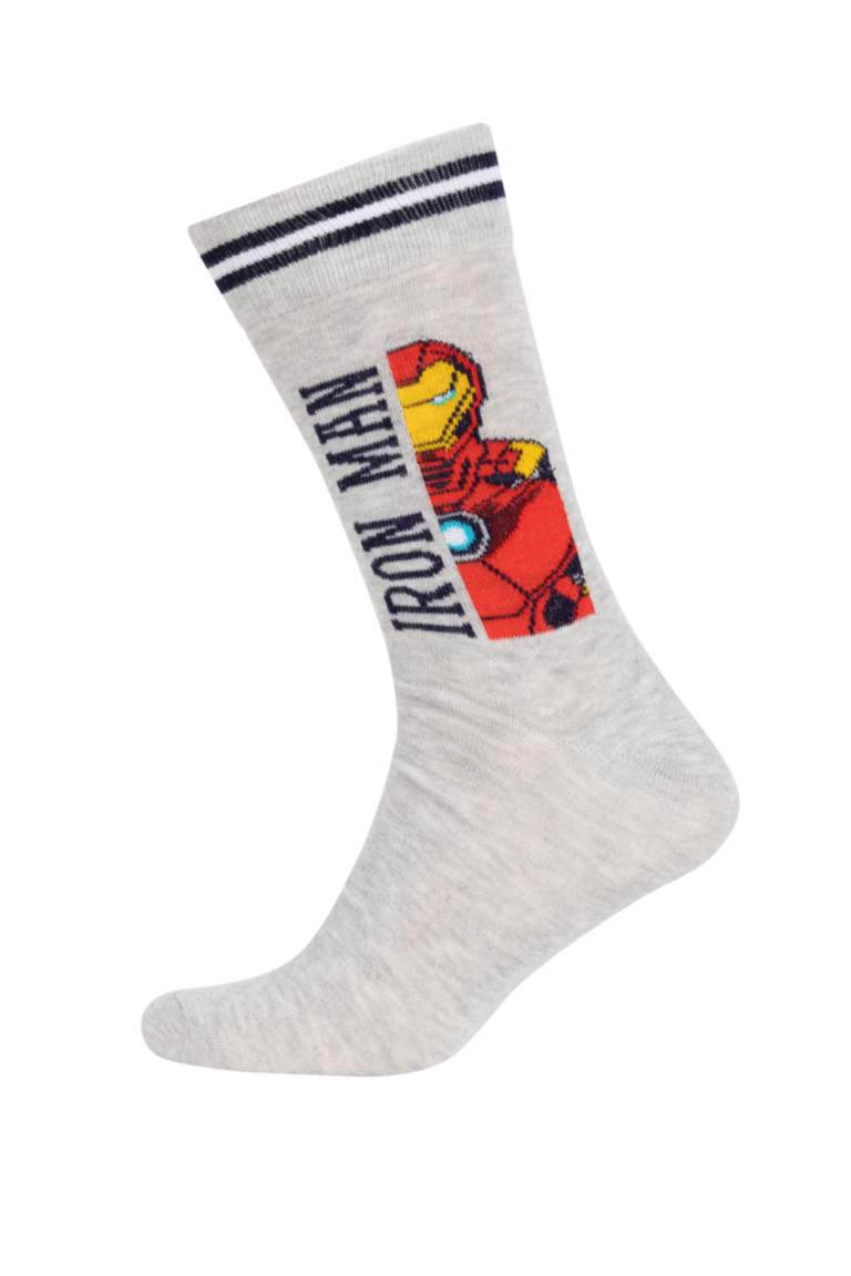 Mixed Color MAN Men Marvel Comics 2 pack Cotton Long Socks 2984926 ...