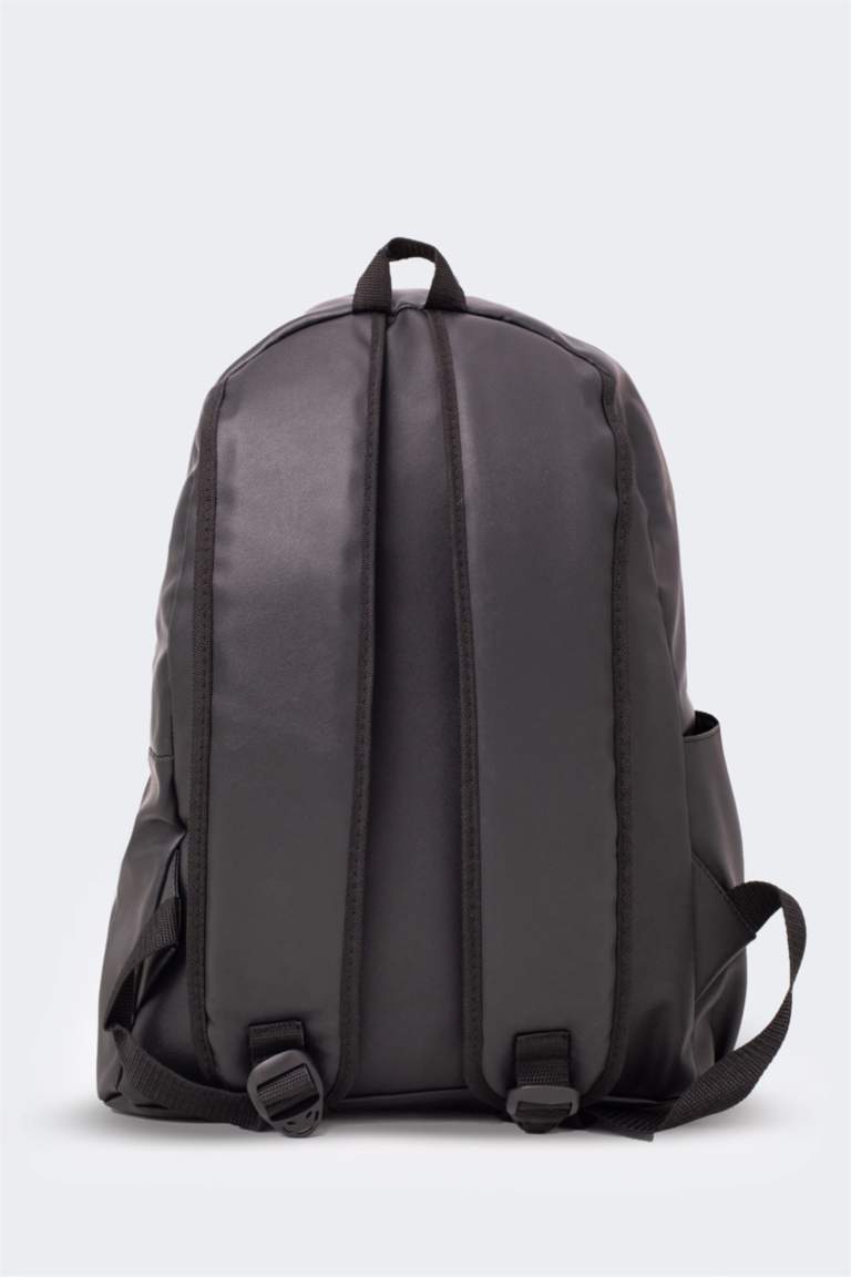 Black MAN Faux Leather Backpack 2956524 | DeFacto