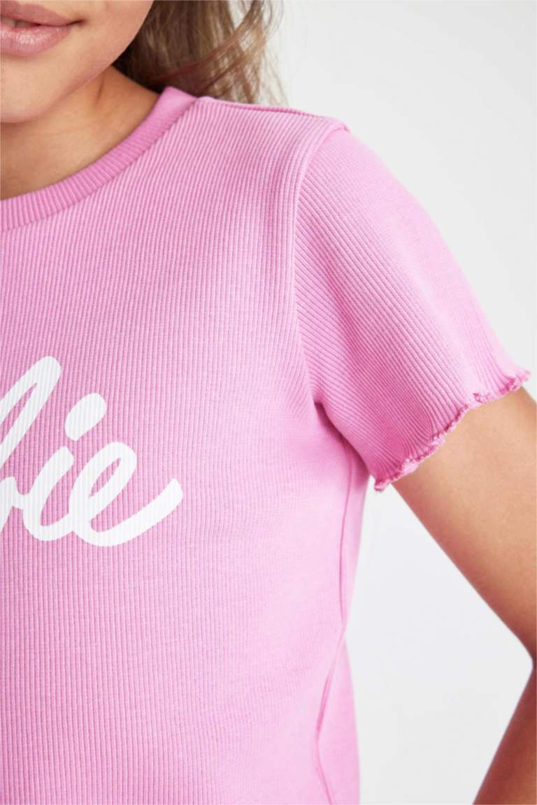 Pink GIRLS & TEENS Slim Fit Barbie Licensed Short Sleeve T-Shirt ...