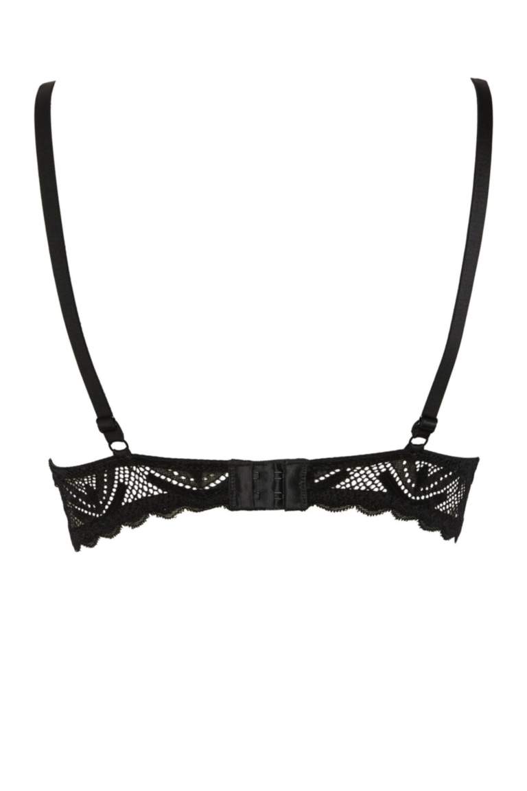 Black WOMAN Fall in Love Full Lace Maximiser Bra 3063617 | DeFacto