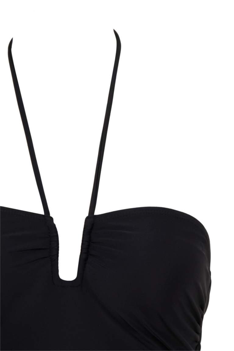 Black WOMAN Fall in Love Regular Fit Swimsuit 3074886 | DeFacto