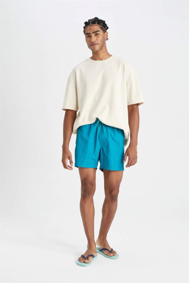 Green Man Washable Mesh Lined Short Swim Shorts 3100150 | DeFacto