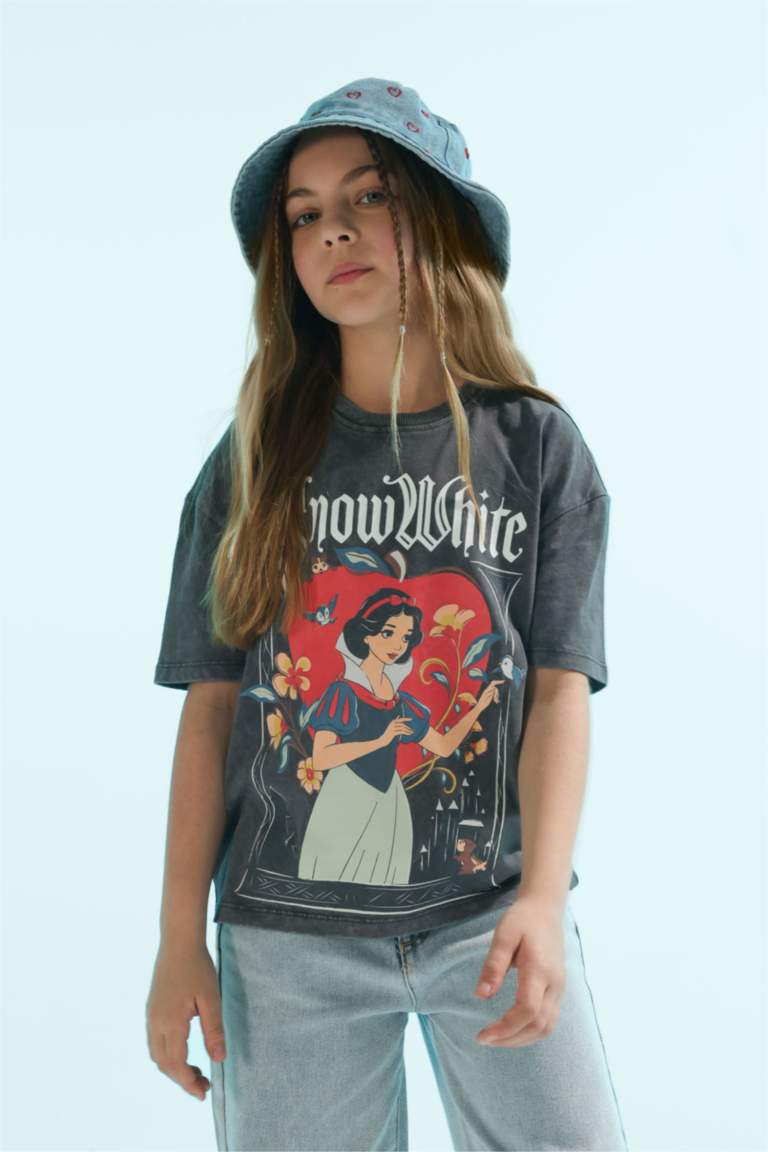 Anthracite GIRLS & TEENS Girl Disney Princess Relax Fit Short Sleeve T ...