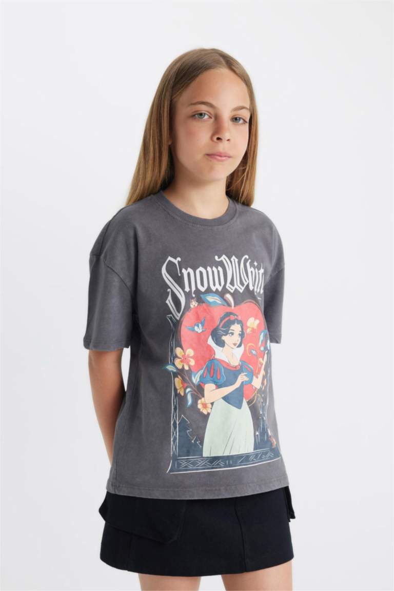 Anthracite GIRLS & TEENS Girl Disney Princess Relax Fit Short Sleeve T ...