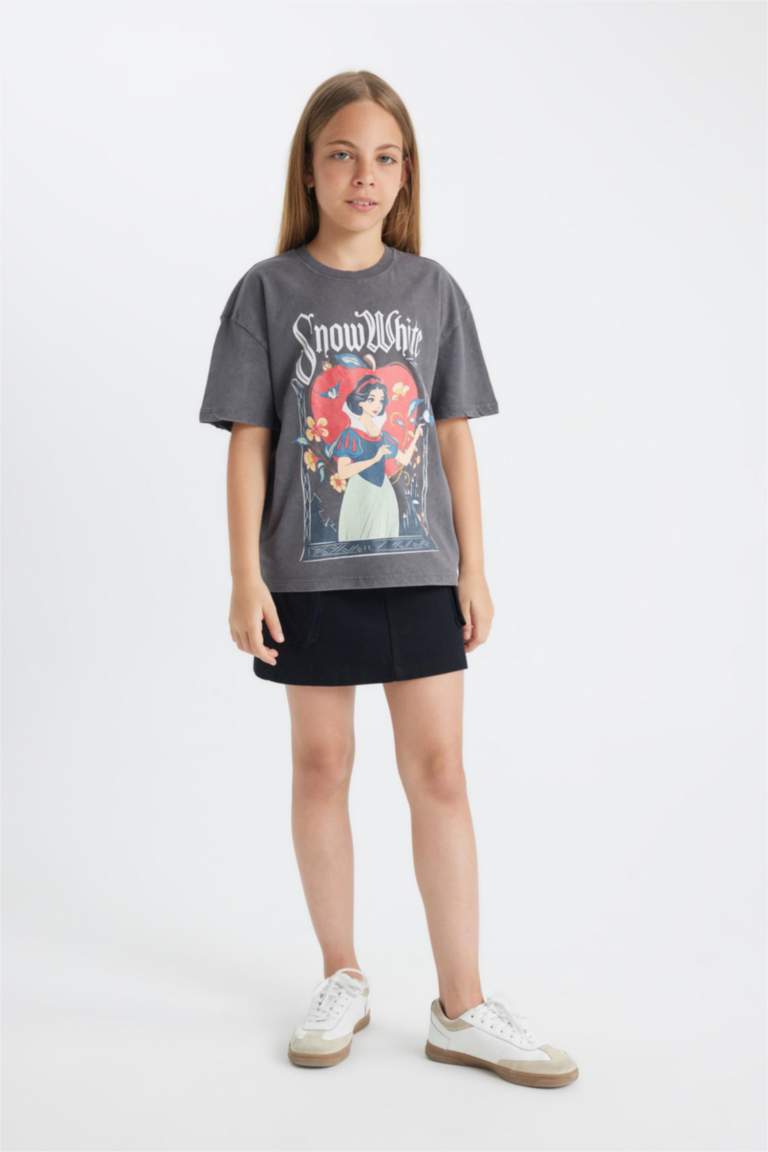 Anthracite GIRLS & TEENS Girl Disney Princess Relax Fit Short Sleeve T ...