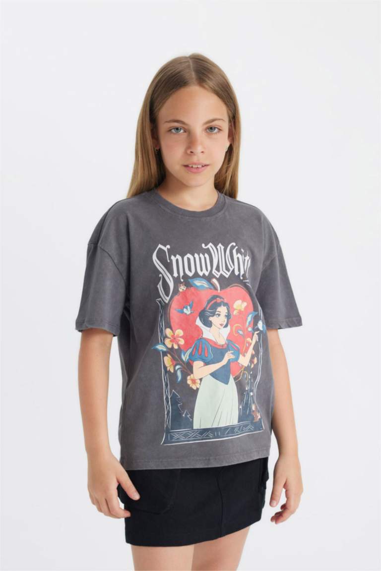 Anthracite GIRLS & TEENS Girl Disney Princess Relax Fit Short Sleeve T ...