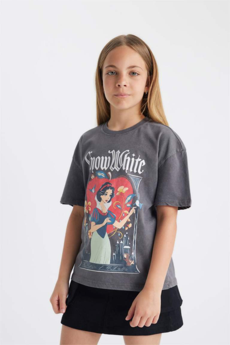 Anthracite GIRLS & TEENS Girl Disney Princess Relax Fit Short Sleeve T ...