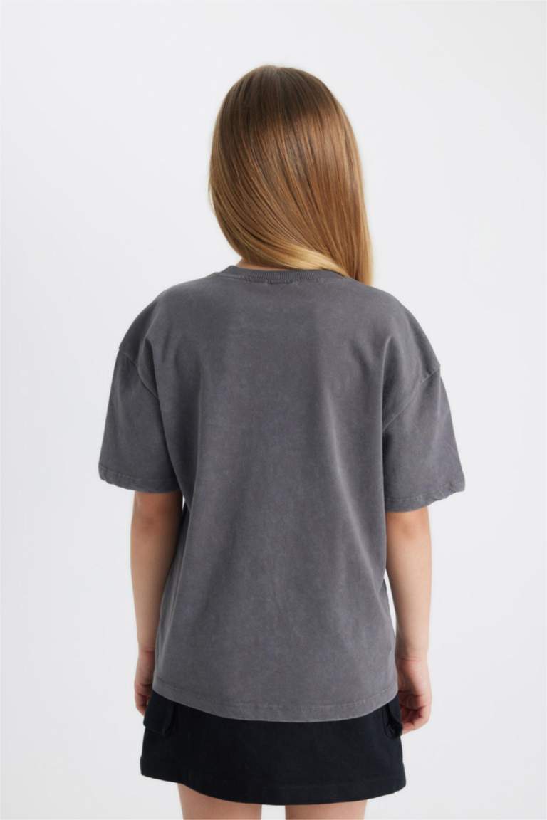 Anthracite GIRLS & TEENS Girl Disney Princess Relax Fit Short Sleeve T ...