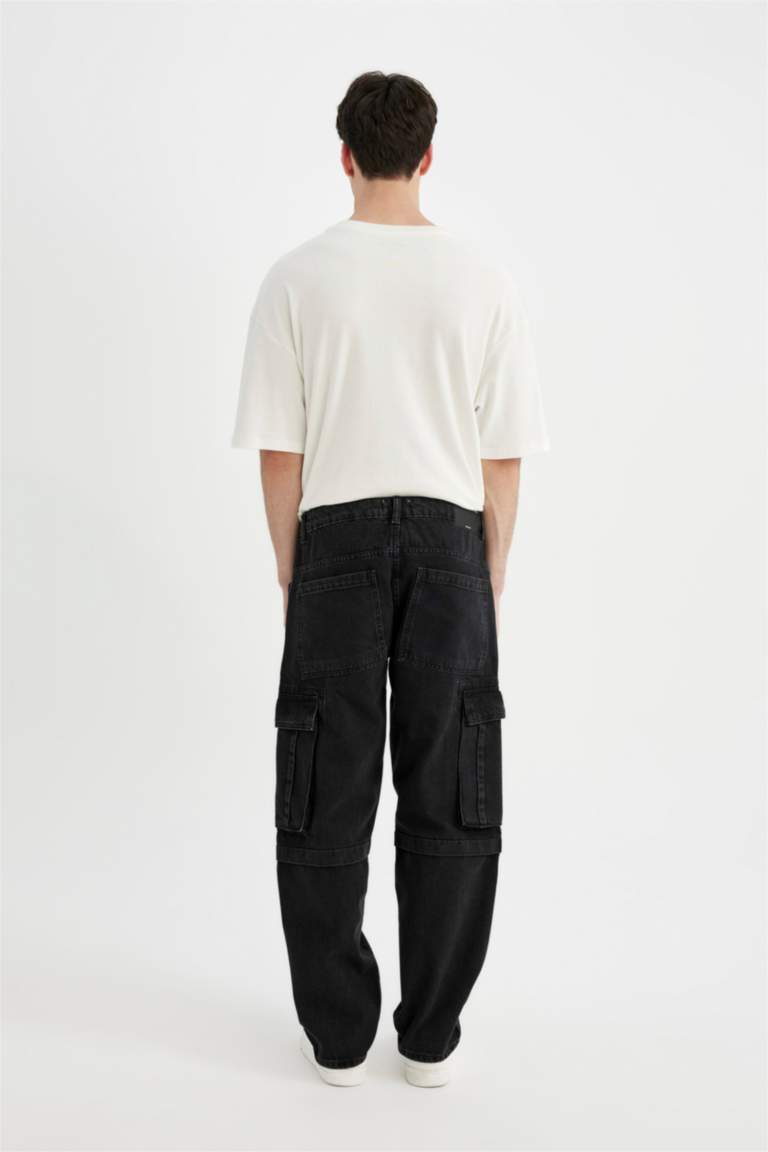 Black MAN Relax Fit Trousers 3081694 | DeFacto