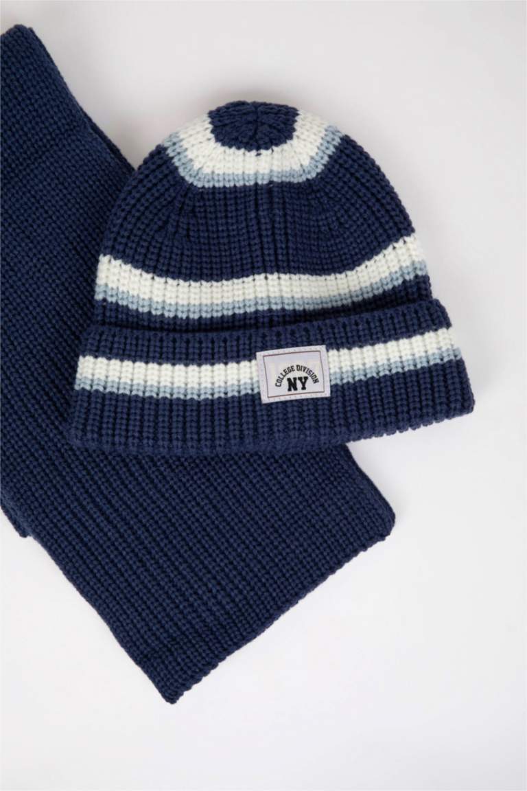 Indigo Boys & Teens Boy Label Printed 2 Piece Knitted Scarf 3135404 ...