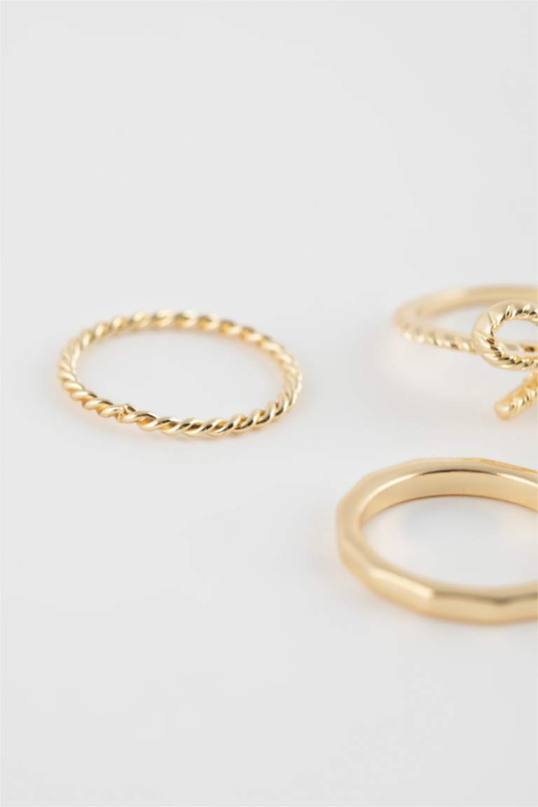 Sarı Kadın Kadın 7'li Gold Yüzük 3133551 | DeFacto