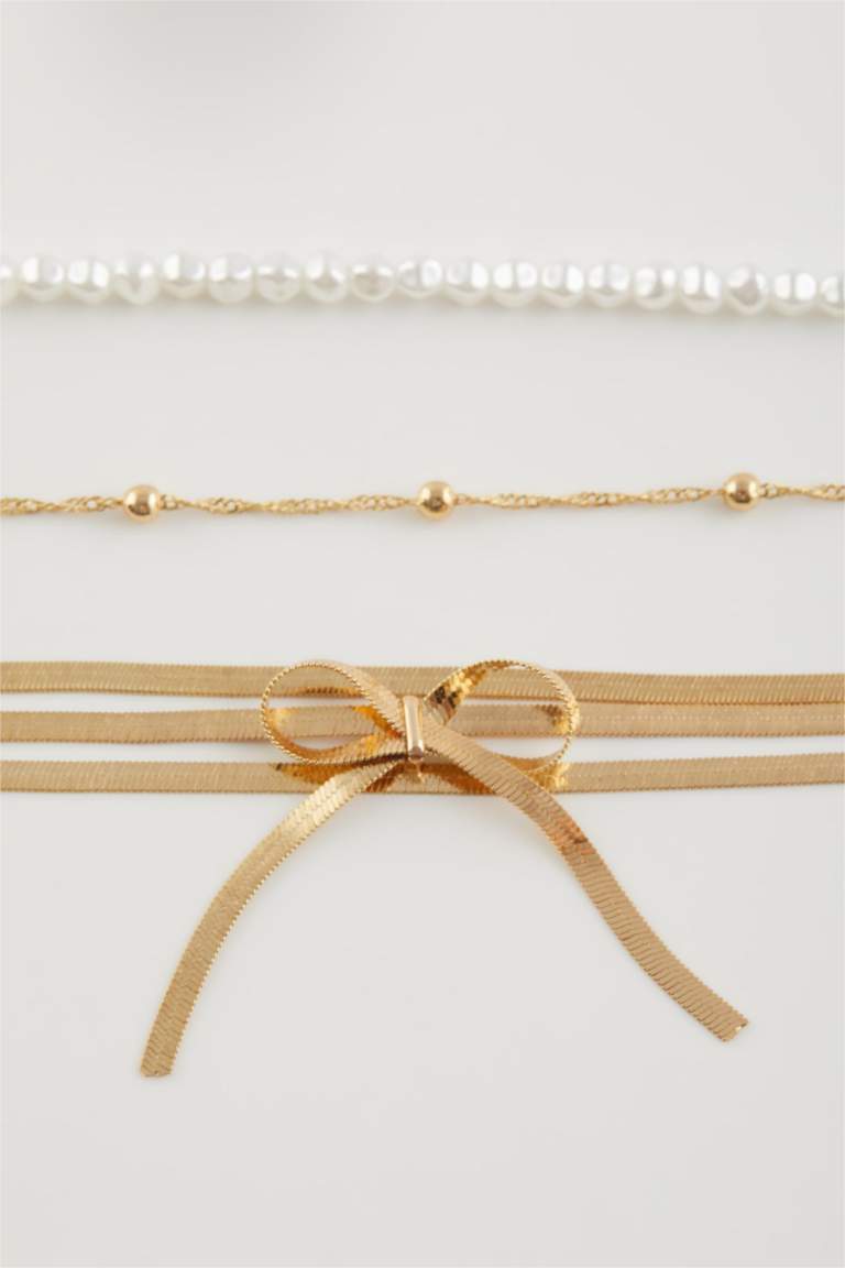 Sarı Kadın Kadın 3'lü Gold Bileklik 3200232 | DeFacto