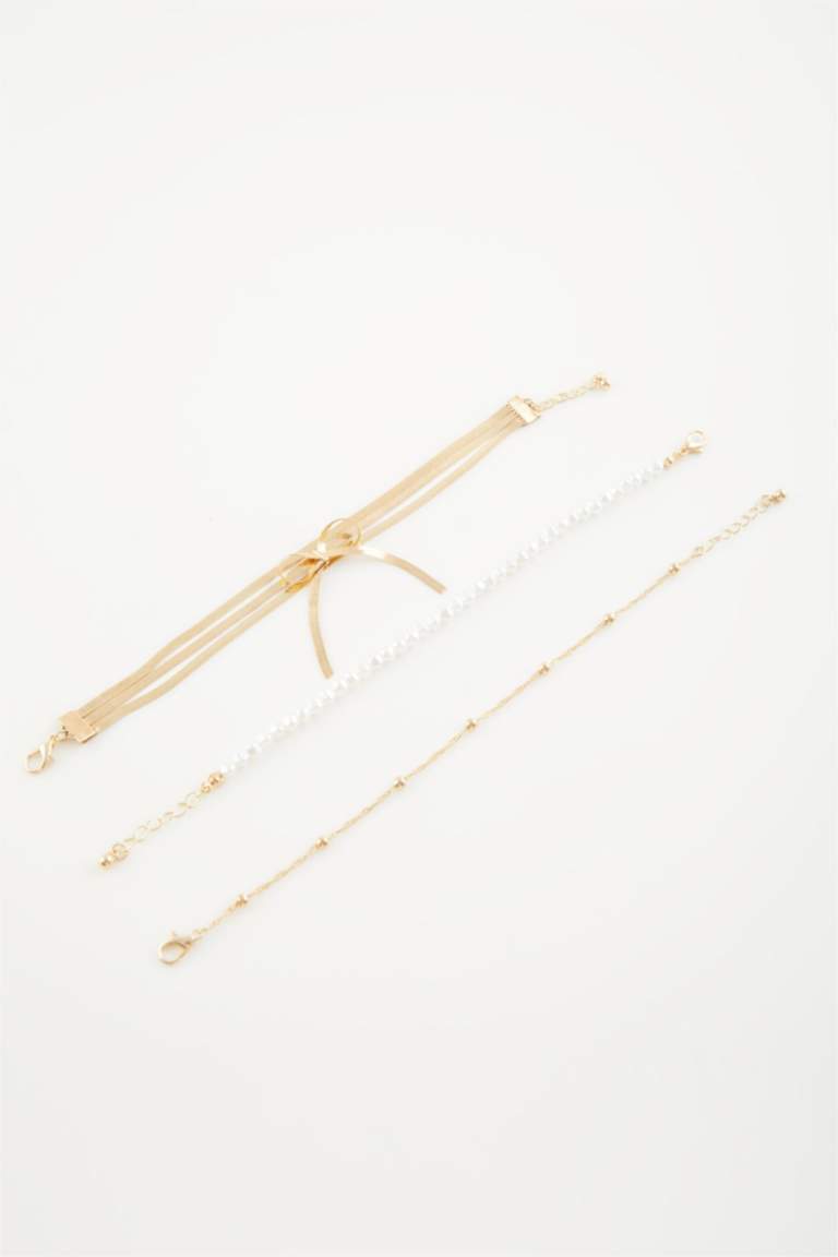 Sarı Kadın Kadın 3'lü Gold Bileklik 3200232 | DeFacto