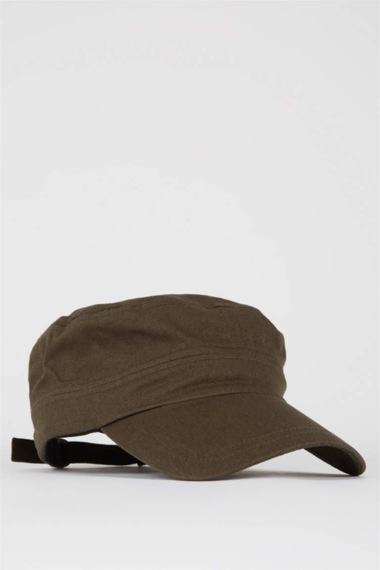 Khaki MAN Embroidered Letter Cap 2418604 | DeFacto